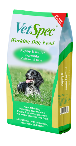 VetSpec Working Dog Puppy & Junior Formula - Chicken and Rice