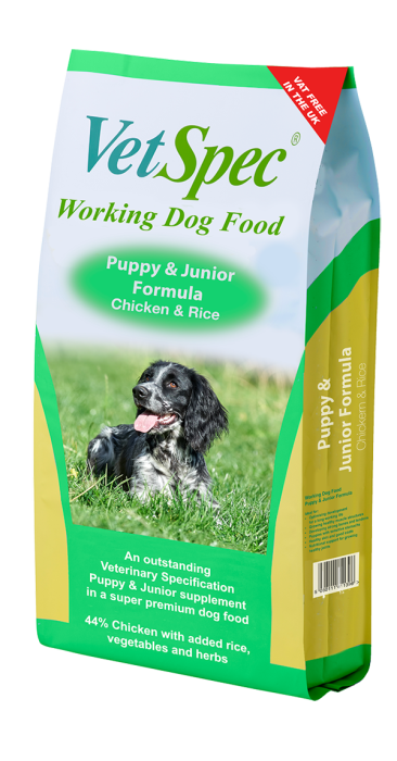 VetSpec Working Dog Puppy & Junior Formula - Chicken and Rice